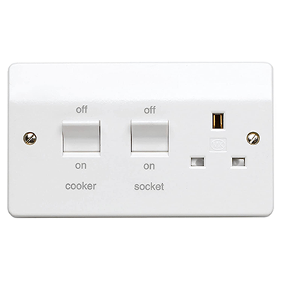 Electrical Supplier. 45A Double Pole Cooker Unit