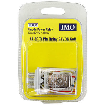 Electrical Supplier. 11 Pin 10A 3 Pole 24VDC Changeover Relay