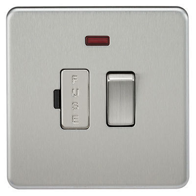 Electrical Supplier. Screwless 13A Switched Fused Spur Unit with Neon ...