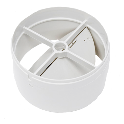 Electrical Supplier. 100mm In-Line Backdraught Shutter