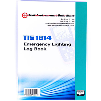Electrical Supplier. TIS 1814 EMERGENCY LIGHTING LOG BOOK
