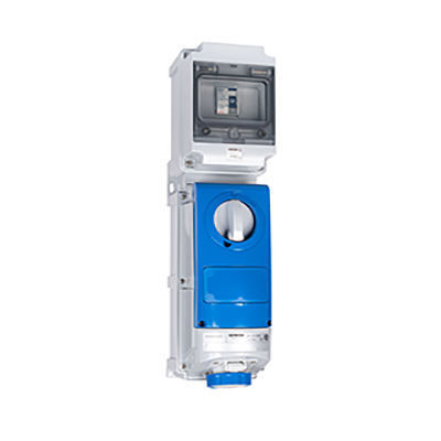 Electrical Supplier. Gewiss UK01443 Interlock Socket 16A 230V 2P+E, c/w ...