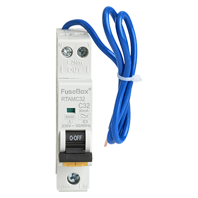 Electrical Supplier. 32A Double Pole Type A C Curve RCBO