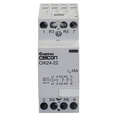 Electrical Supplier. 25A 230V AC 2 Pole Contactor